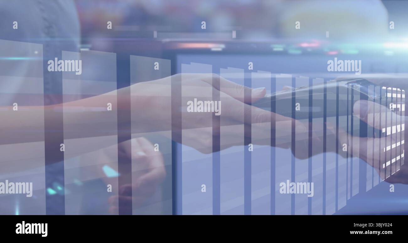 Male tapping smartphone on finance hi-res stock photography and images ...