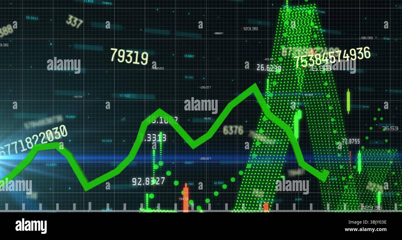 Displaying graph fluctuating on hi-res stock photography and images - Alamy
