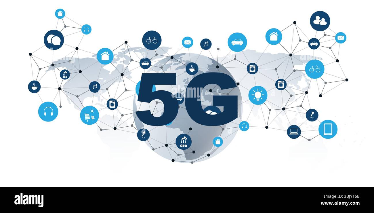 Iot internet things tech background Cut Out Stock Images & Pictures - Alamy