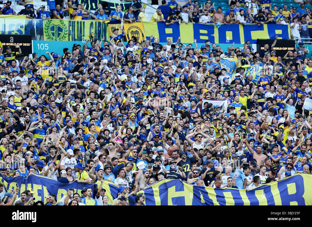 Boca Juniors fans support their team during the FIFA Club World Cup ...
