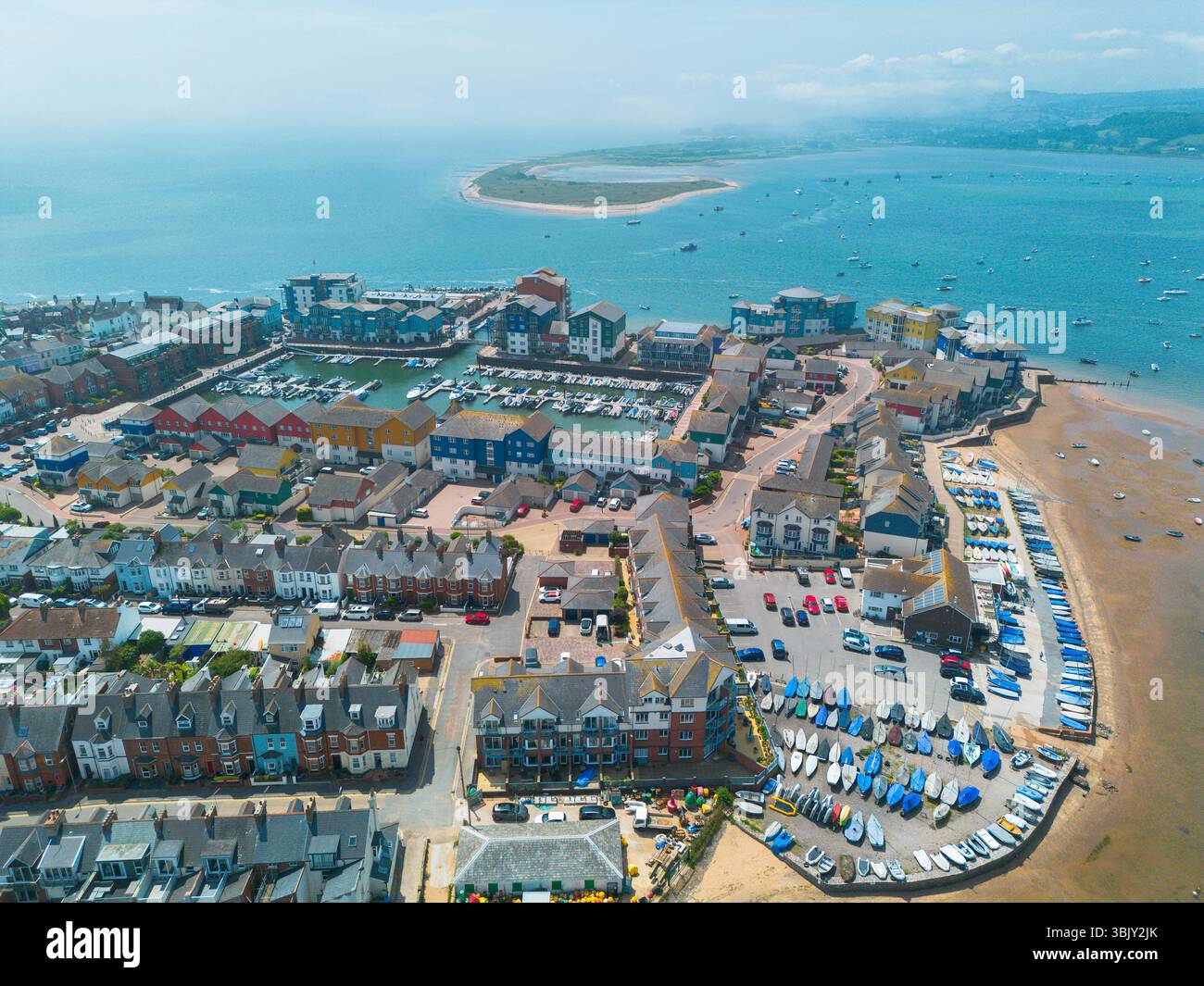 Exmouth, Devon, UK. 17th June 2025. UK Weather. General aerial view of ...