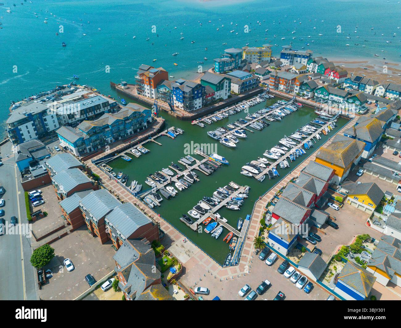 Exmouth, Devon, UK. 17th June 2025. UK Weather. General aerial view of ...