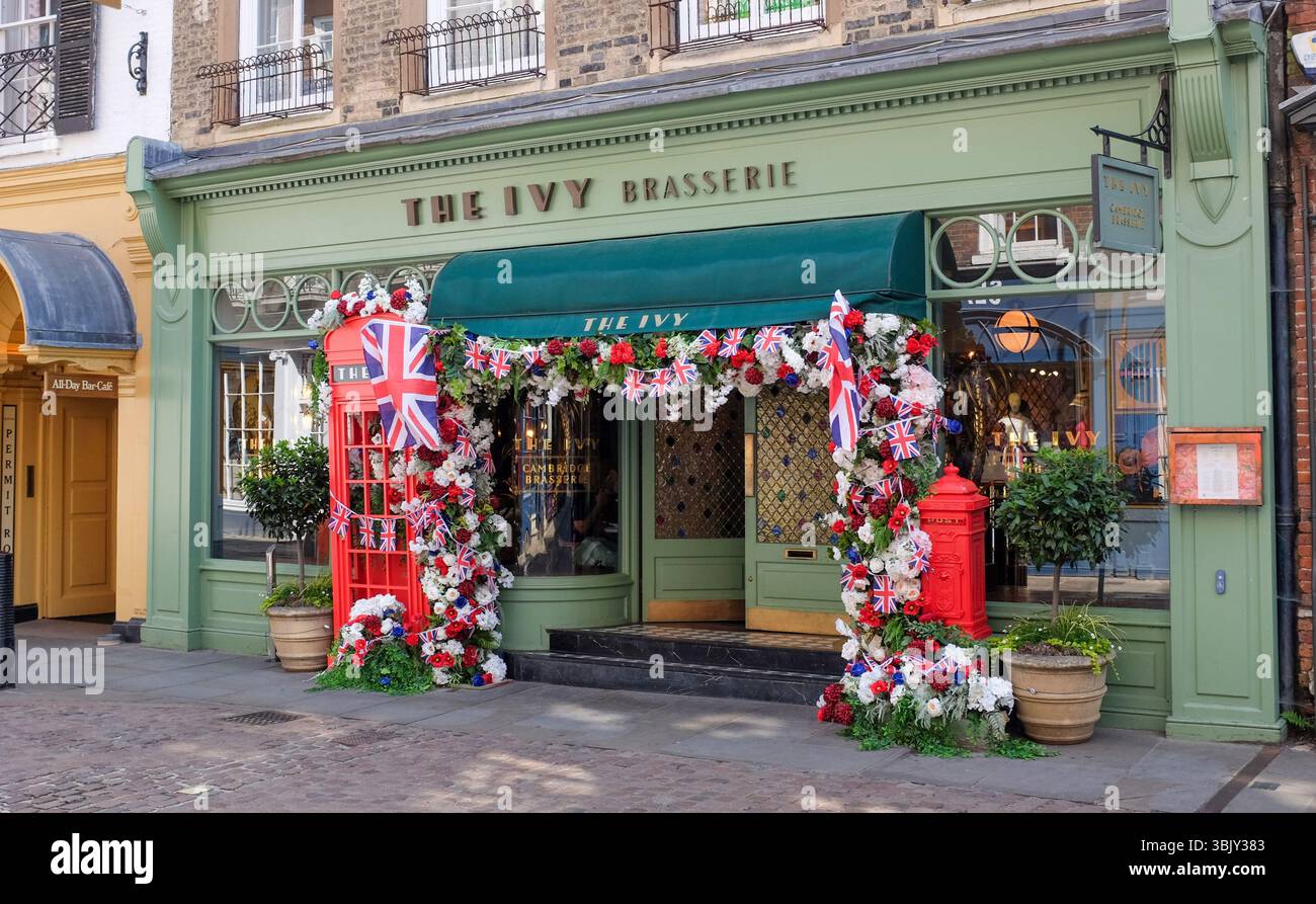 Cambridge UK June 2025 - The Ivy Brasserie restaurant in Trinity Street ...
