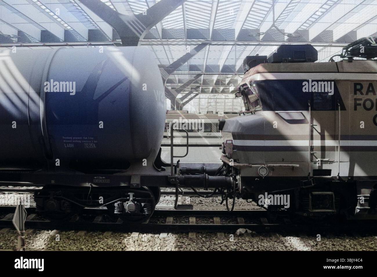 Chemical Trains regulary use train tracks leading through densely ...