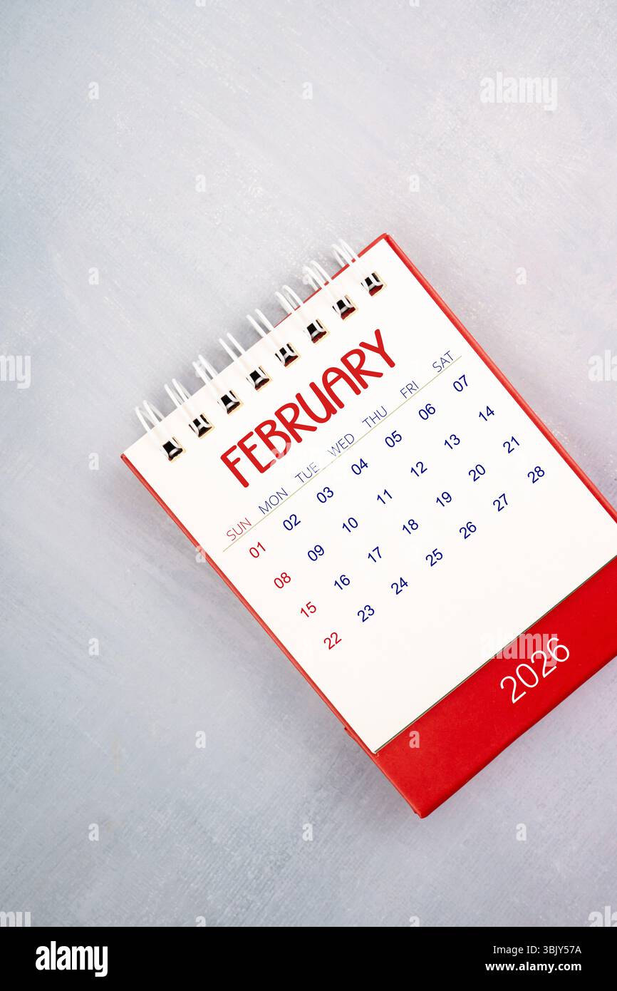 February 2026 wall calendar hi-res stock photography and images - Alamy