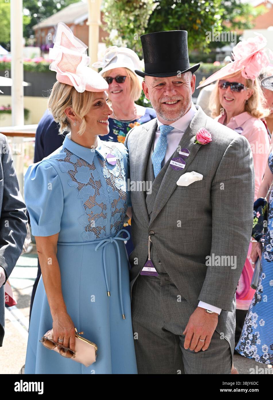 London, UK. June 17th, 2025. Zara Tindall and Mike Tindall attending ...