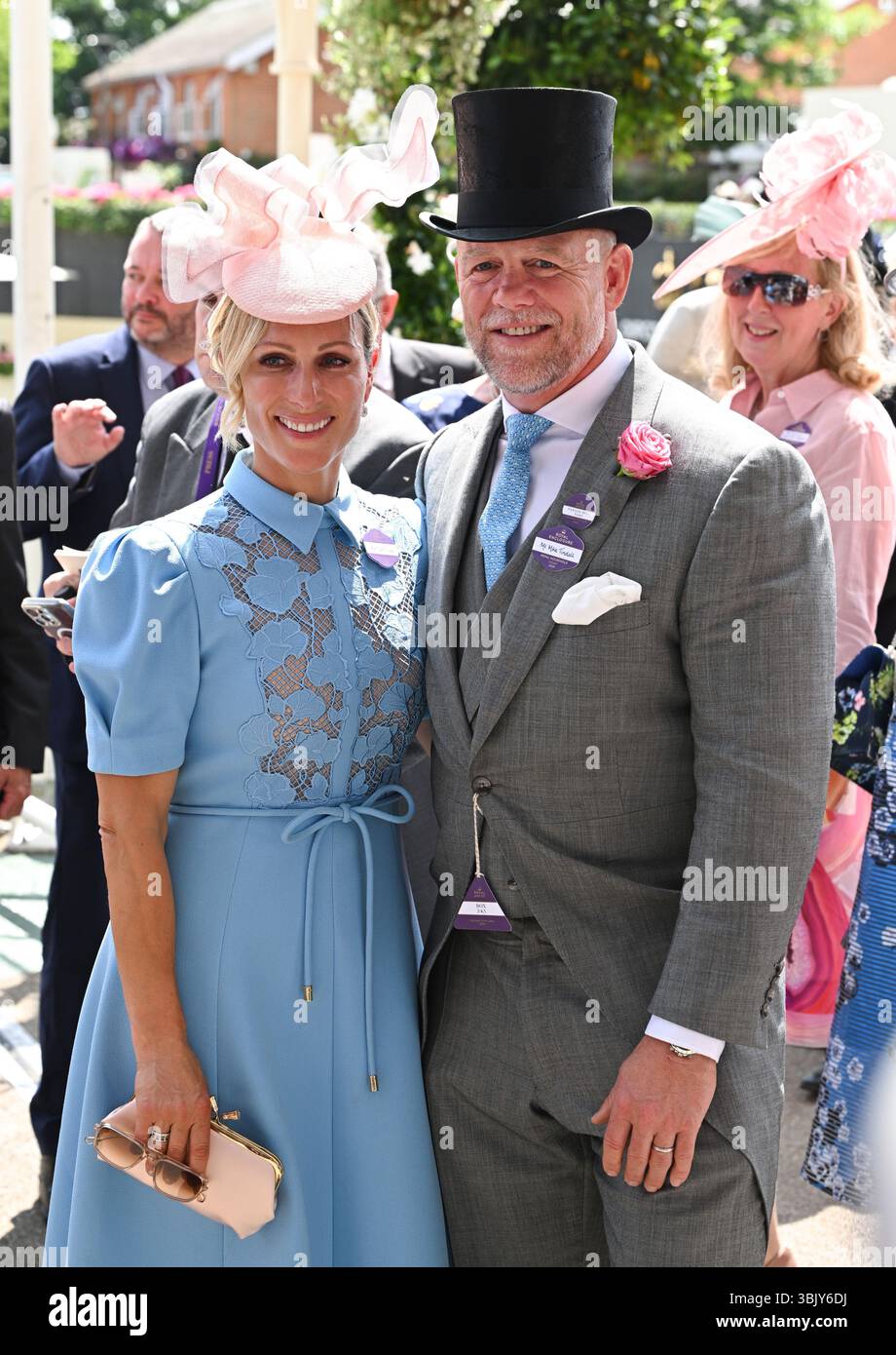 London, UK. June 17th, 2025. Zara Tindall and Mike Tindall attending ...