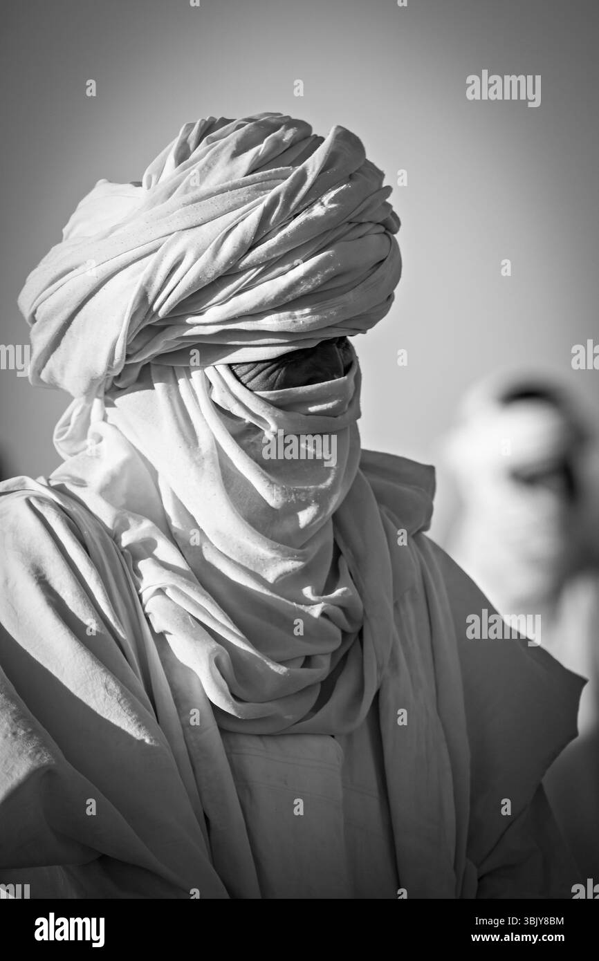 Tuareg People in the Sahara Desert of Algeria at Tamanrasset Stock ...