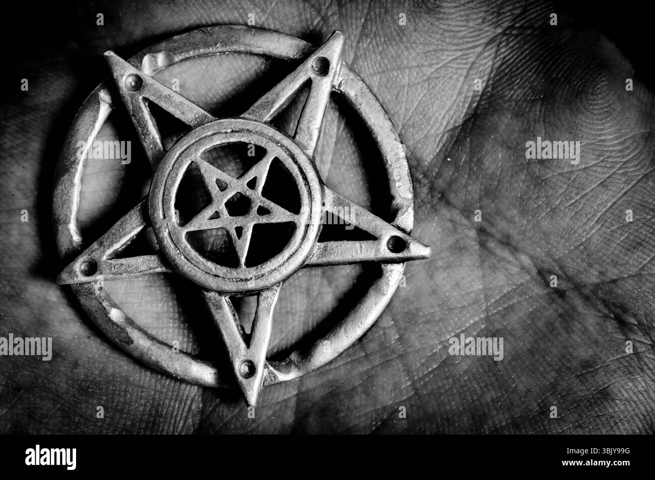 Pentagram hand Black and White Stock Photos & Images - Alamy