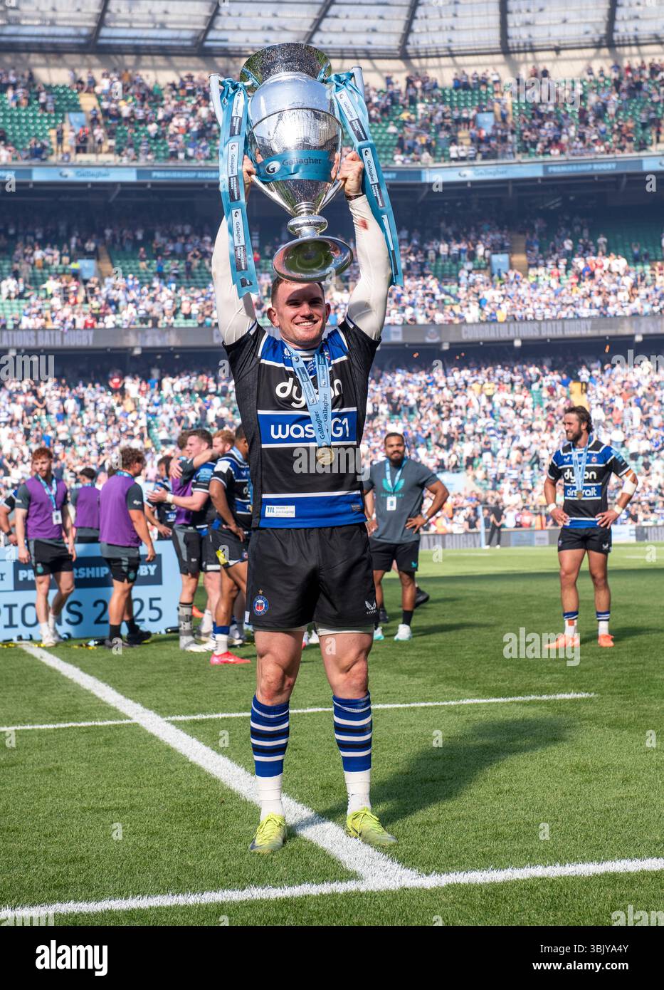 Ben Spencer celebrates after the Gallagher Premiership Rugby Final ...