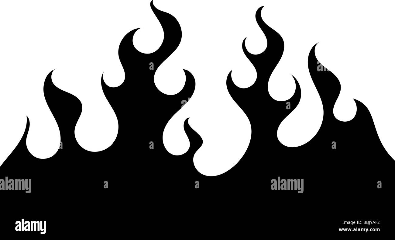 Car flame paint Stock Vector Images - Alamy