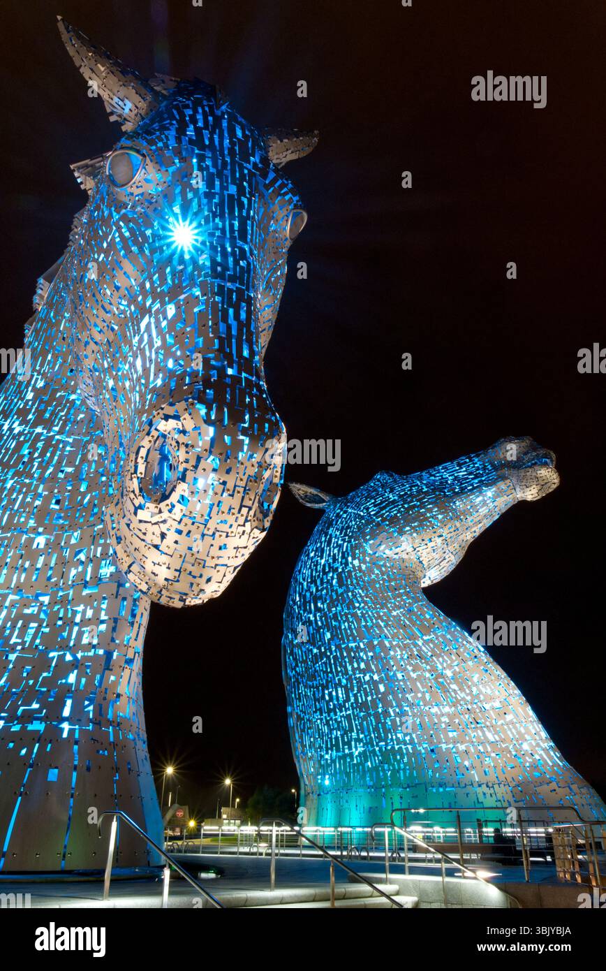 Blue, Starburst, Kelpie, Looking Down From Above: The Kelpies, The ...