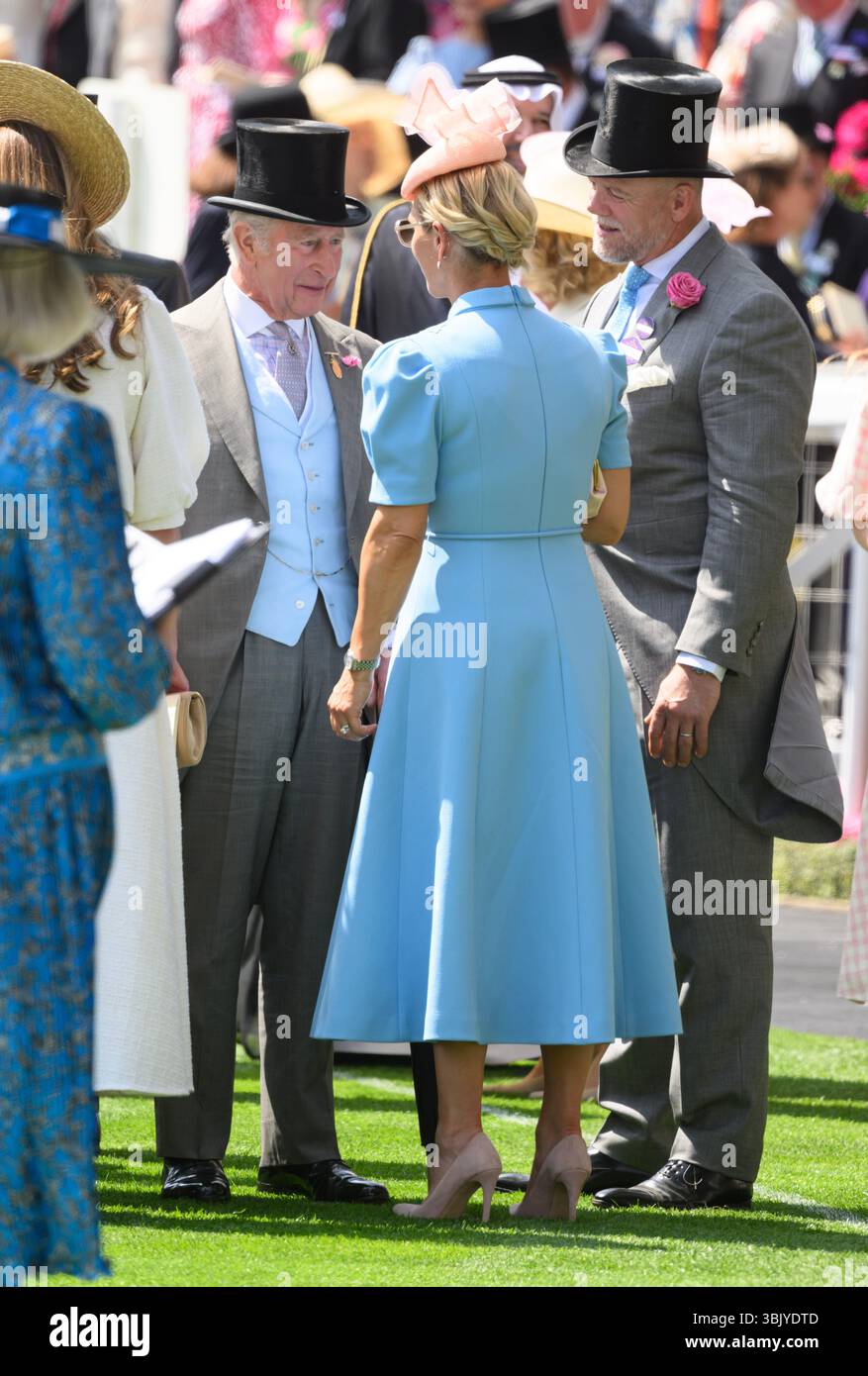London, UK. June 17th, 2025. King Charles and Zara Tindall, Mike ...