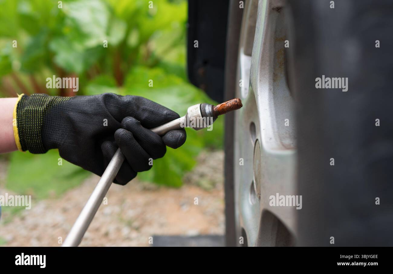Close up woman installing hi-res stock photography and images - Alamy