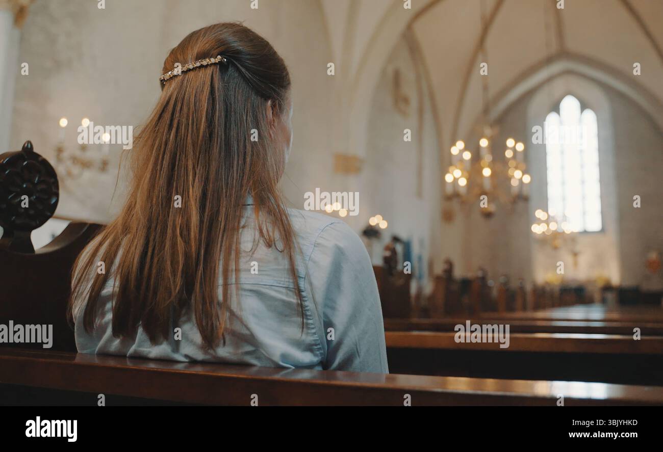 Catholic woman praying holy hi-res stock photography and images - Alamy