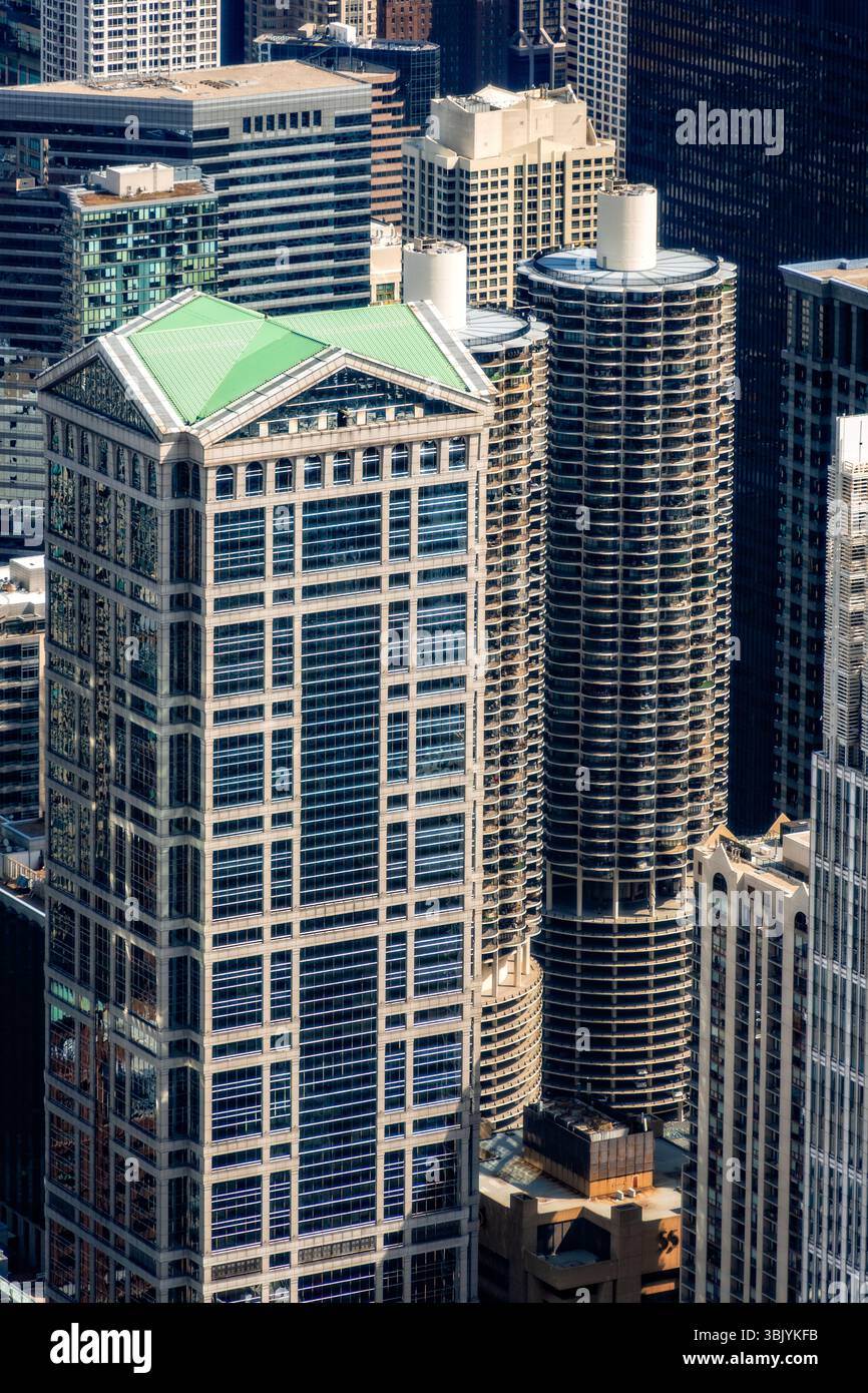 Chicago Cityscape with Iconic Towers Stock Photo - Alamy