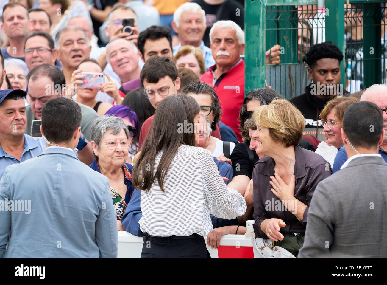 Queen Letizia of Spain visit Burela on June 17, 2025 in Burela, Spain ...