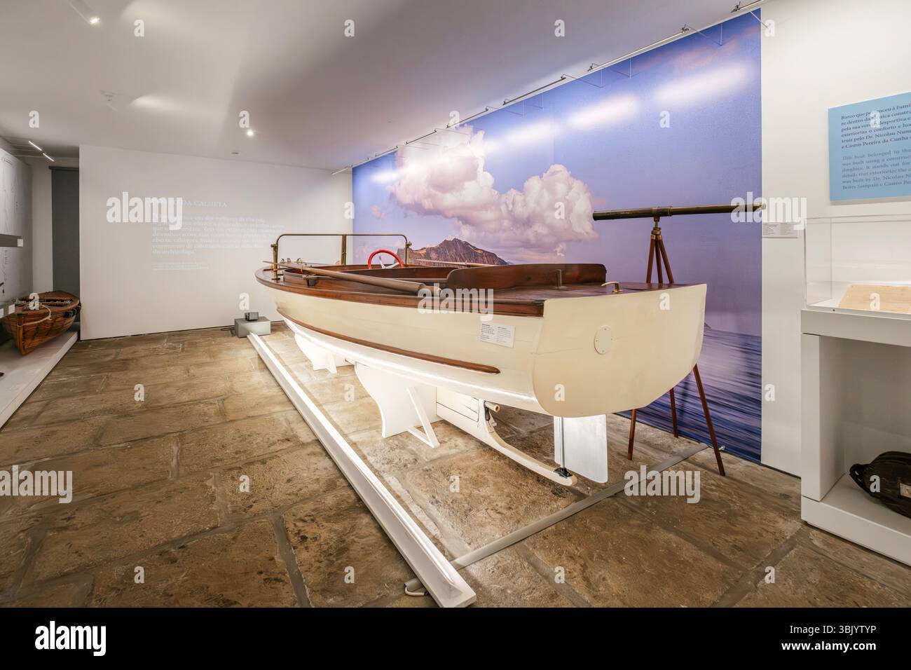 Historic Wooden Boat Display in Velas Museum, Sao Jorge Island ...