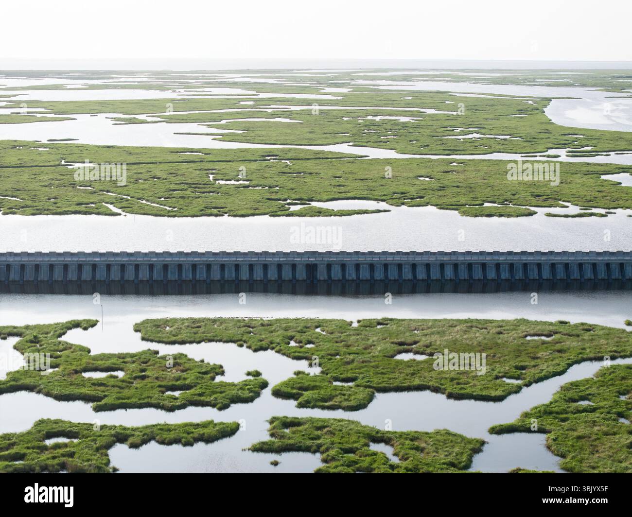 Aerial view of the Inner Harbor Navigation Canal Lake Borgne Surge ...
