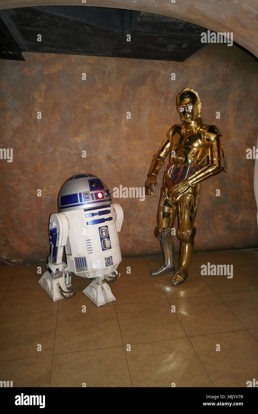 London, England 1st June 2025 R2d2 and C3po Robots Wax Figures at ...