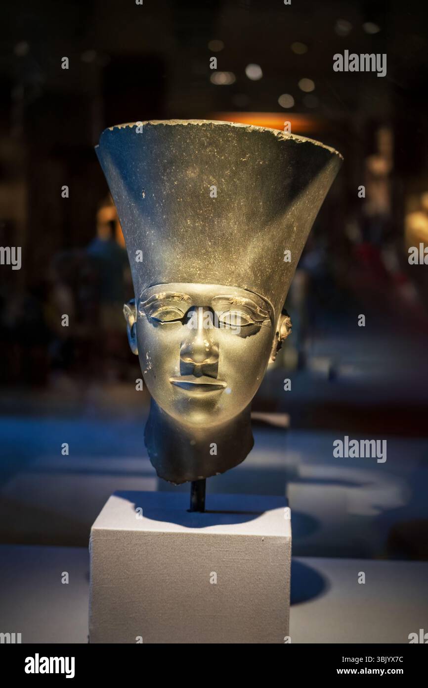 Cairo, Egypt - September 9, 2023: Ancient Egyptian artifact on display ...