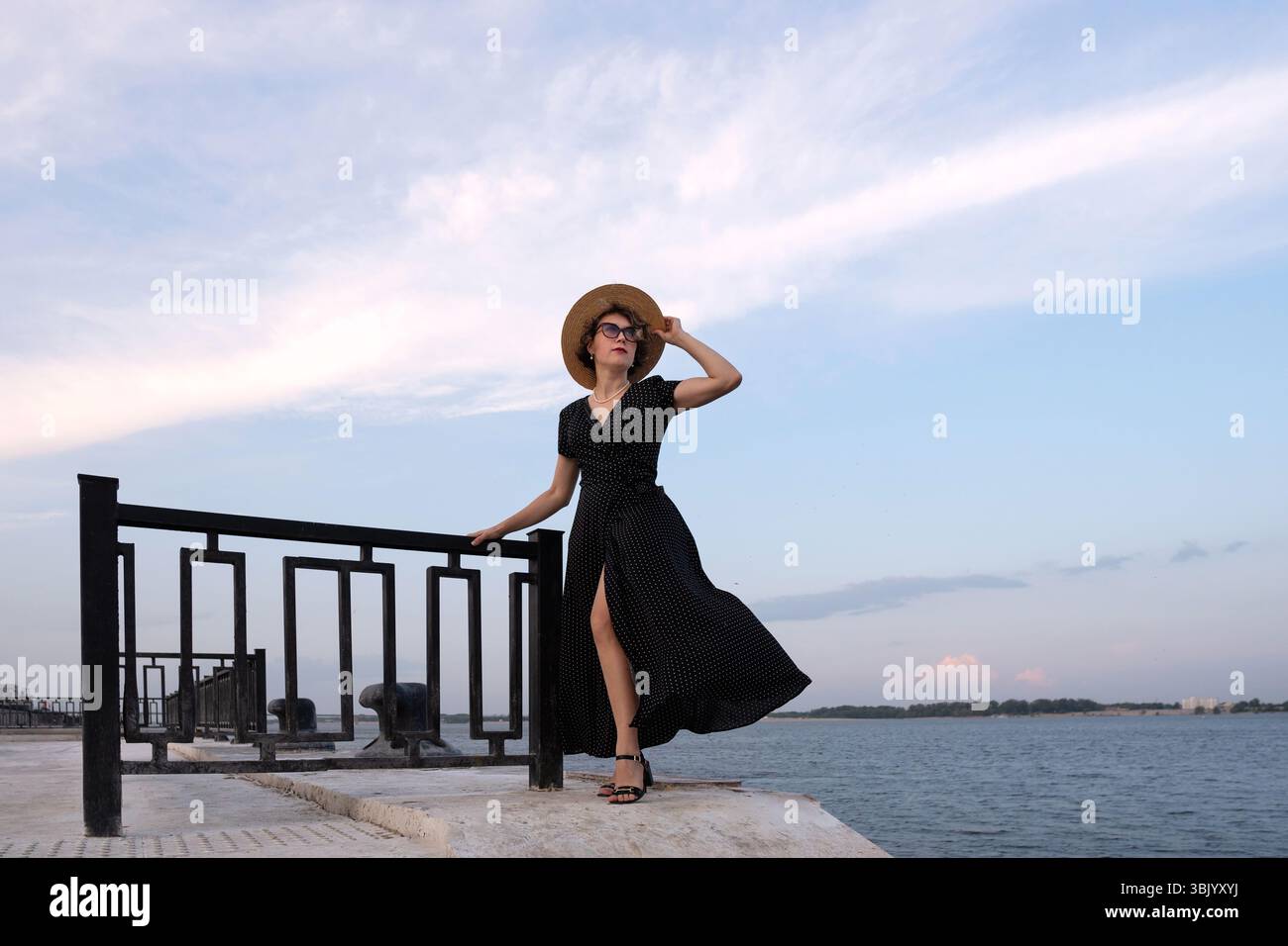 Stylish model poses gracefully hi-res stock photography and images - Alamy