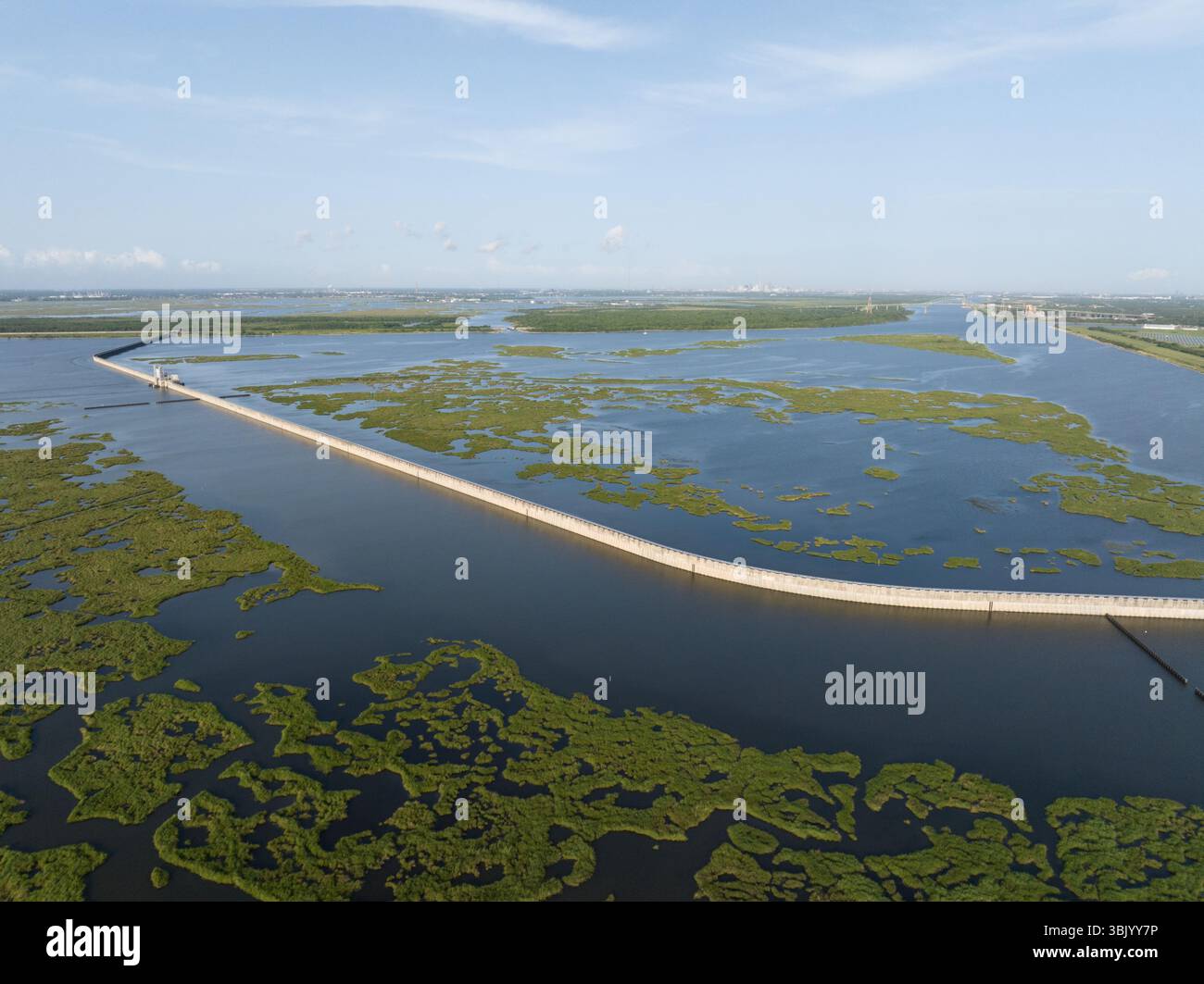Aerial view of the Inner Harbor Navigation Canal Lake Borgne Surge ...