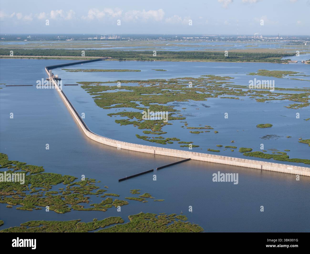 Aerial view of the Inner Harbor Navigation Canal Lake Borgne Surge ...