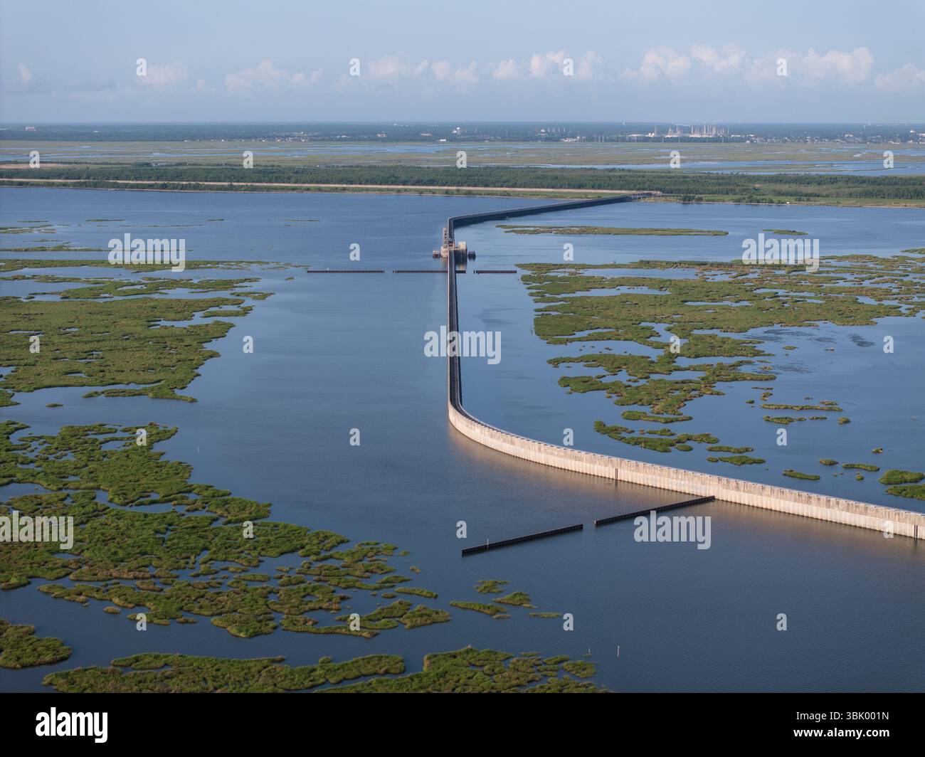 Aerial view of the Inner Harbor Navigation Canal Lake Borgne Surge ...
