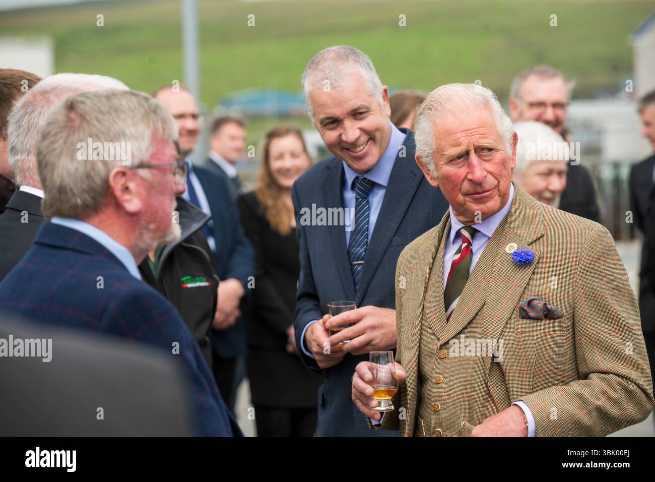 Prince Charles (then Duke of Rothesay) officially opens the new Lerwick Fish Market at Mair’s ...