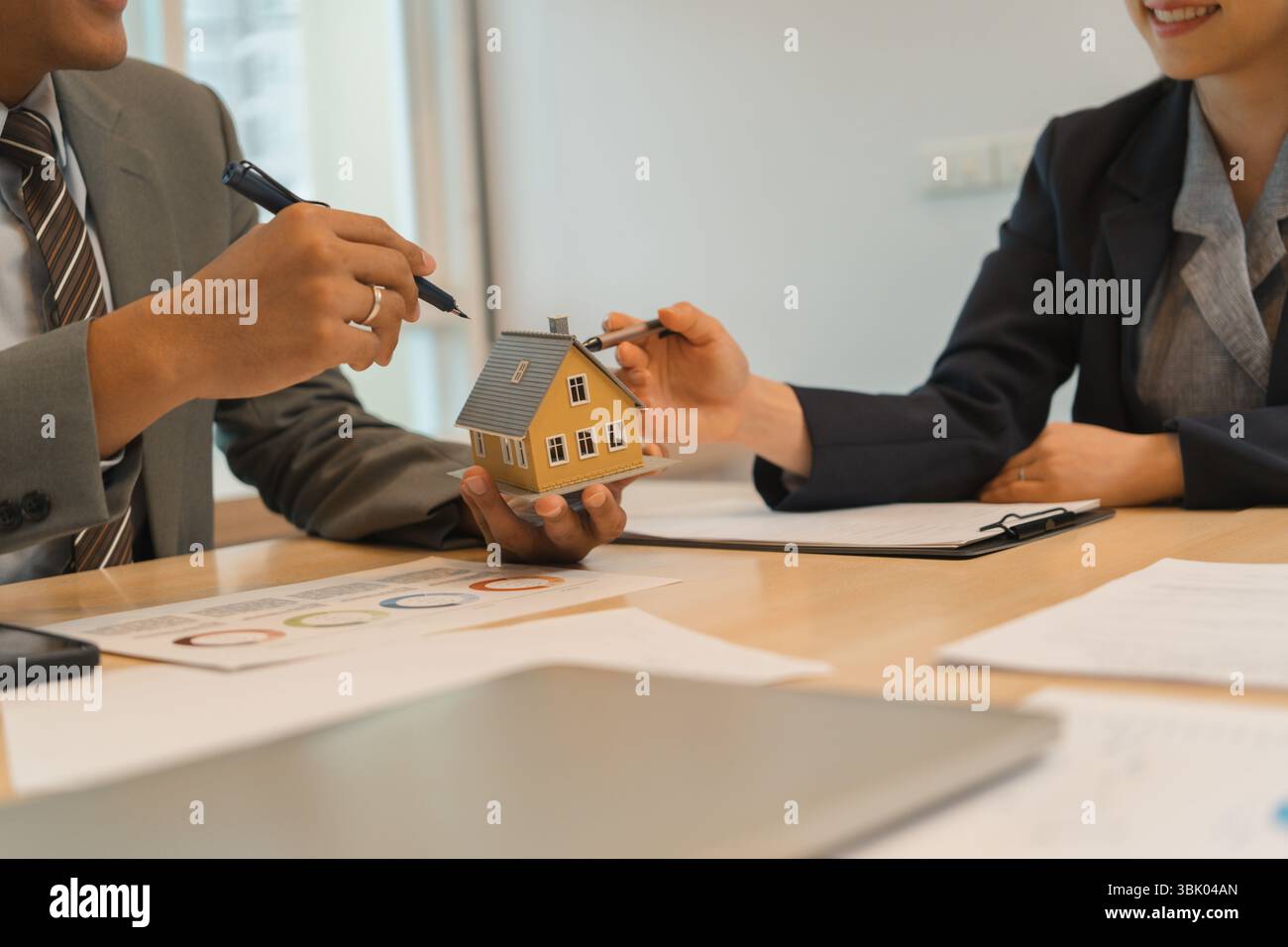 Successful Business Negotiation Between Partners Stock Photo - Alamy