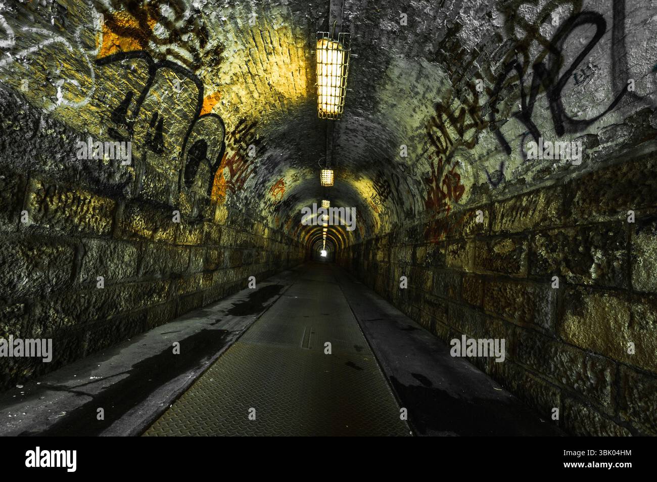 Urban underground tunnel with light Stock Photo - Alamy