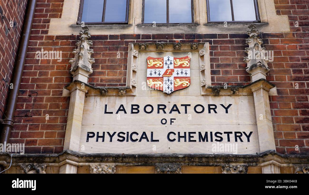 CAMBRIDGE, UK - JUNE 11, 2025 - Close up view of the Laboratory of ...