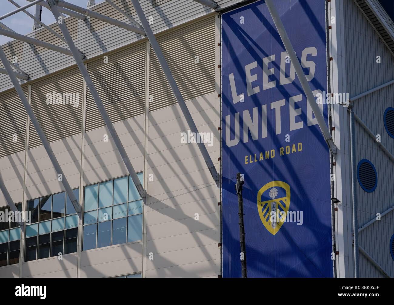LEEDS, UK - JUNE 12, 2025 - Large banner of Leeds United Football Club ...