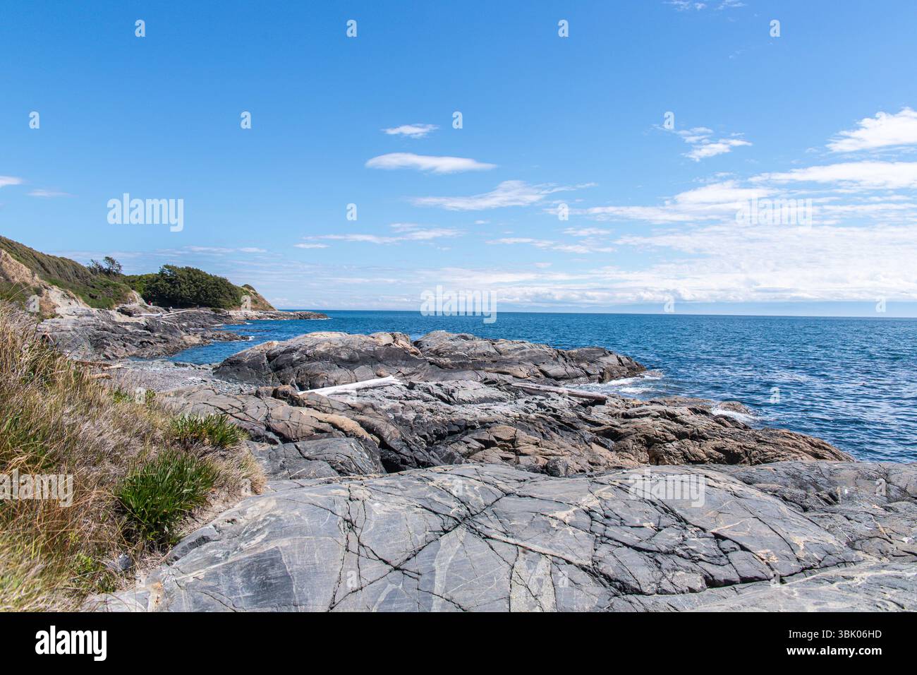Sunny summer view from the rocky shore at Finlayson Point Beach in ...