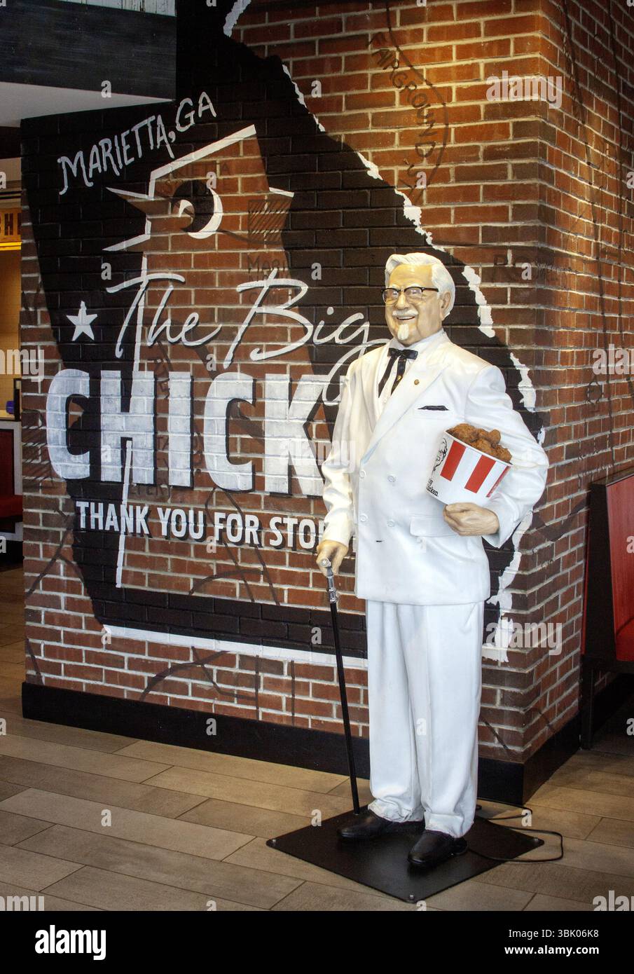 Interior view of the restaurant inside The Big Chicken in Marietta ...