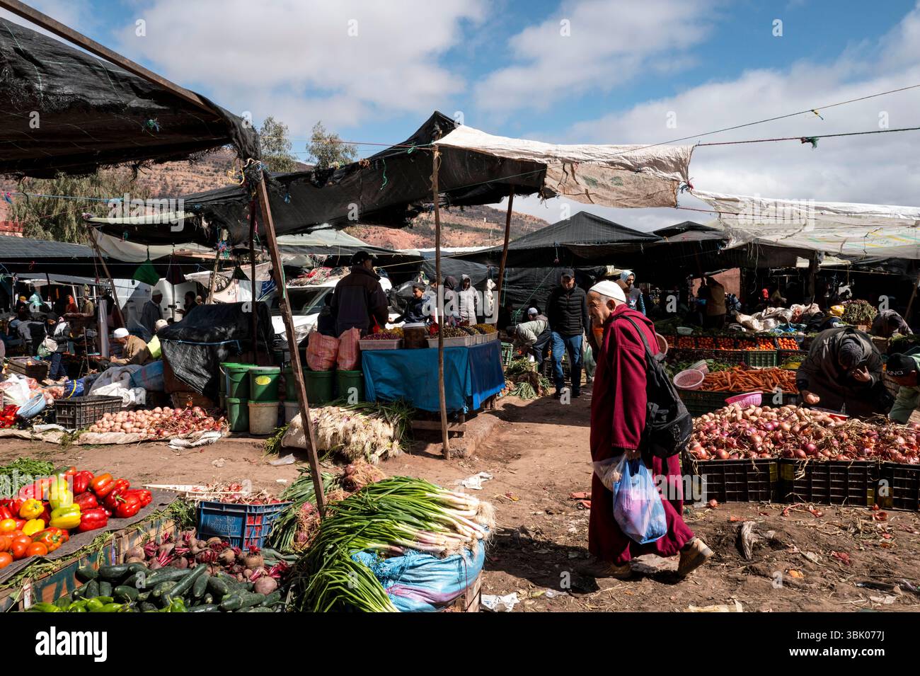 Stop off in the village of Asni for the weekly market, where the stalls are overflowing with ...