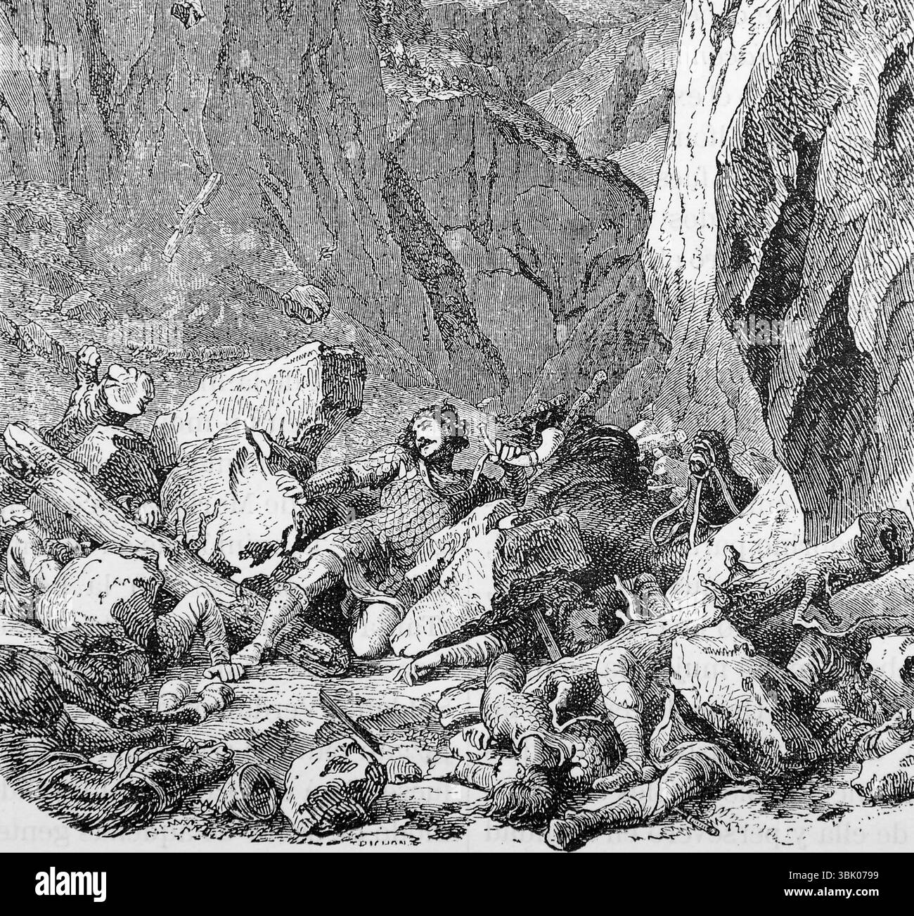 Charlemagne campaing in the Iberian Peninsula. Death of Frankish ...