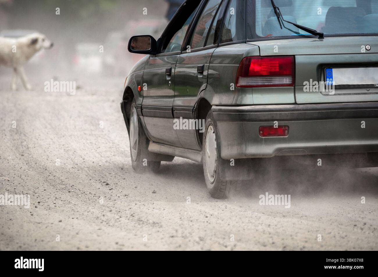 Dirty dog in car hi-res stock photography and images - Alamy