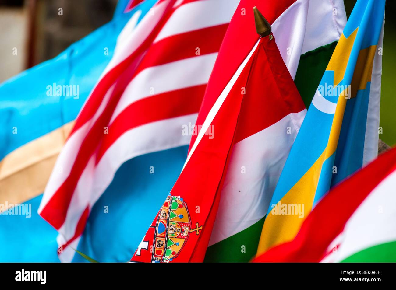 Flags of many nations whitin the European Union Stock Photo - Alamy