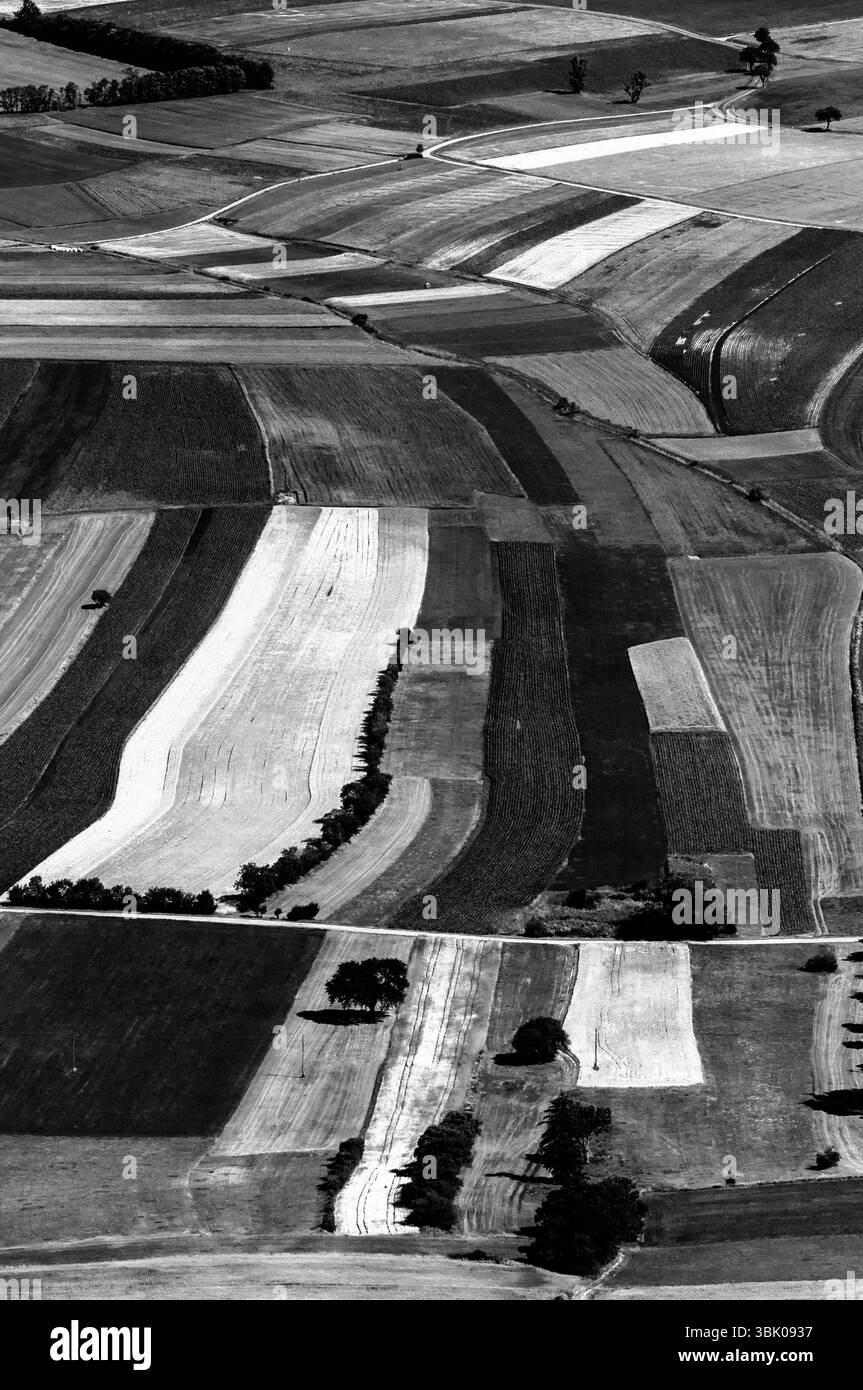 Crops aerial Black and White Stock Photos & Images - Alamy
