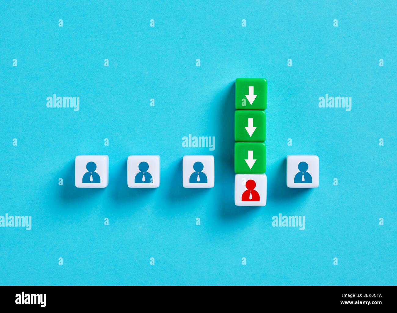 Firing an employee. Staff demotion or discharge. Concept of career ...