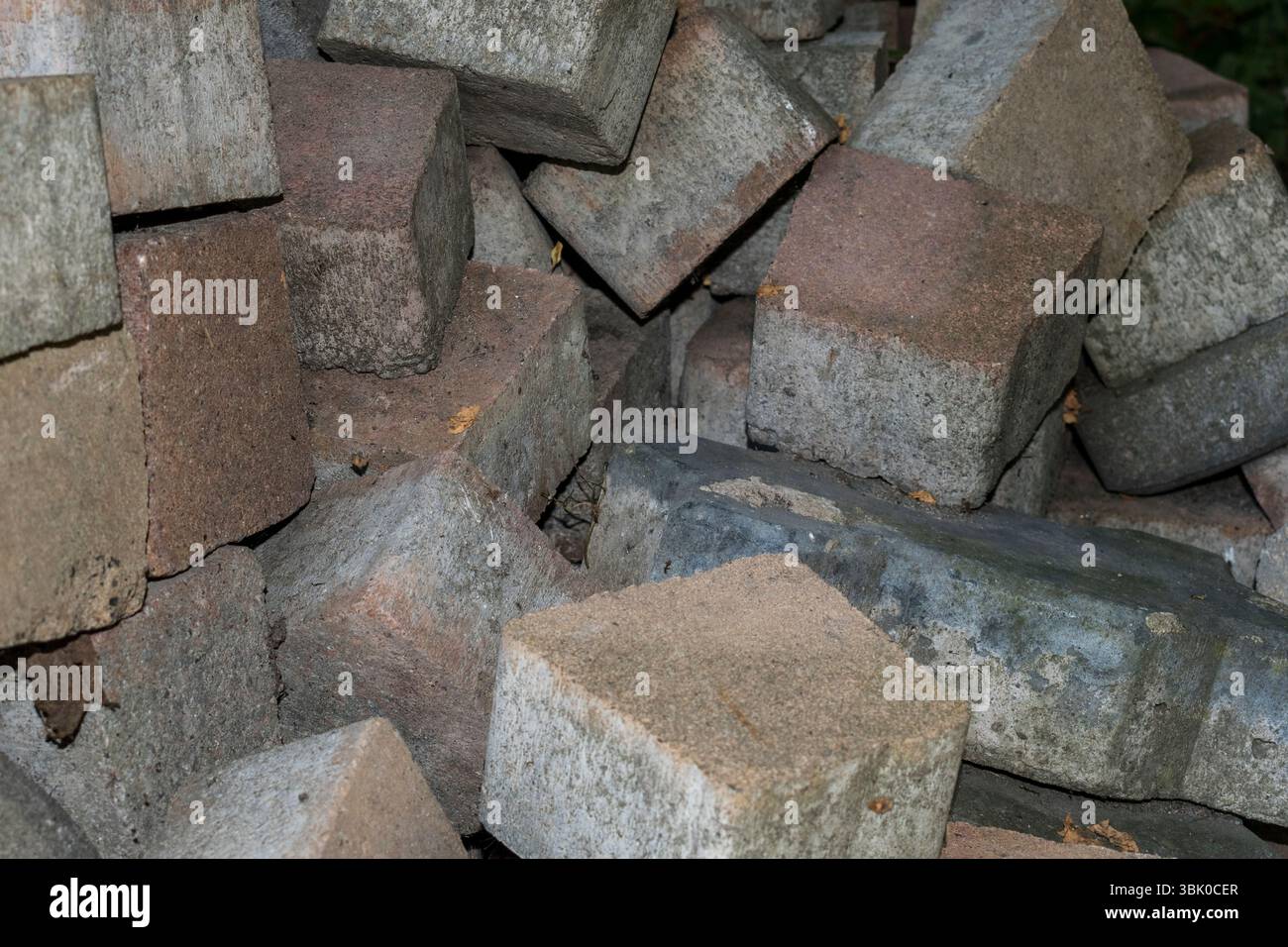 Construction site piled bricks hi-res stock photography and images - Alamy