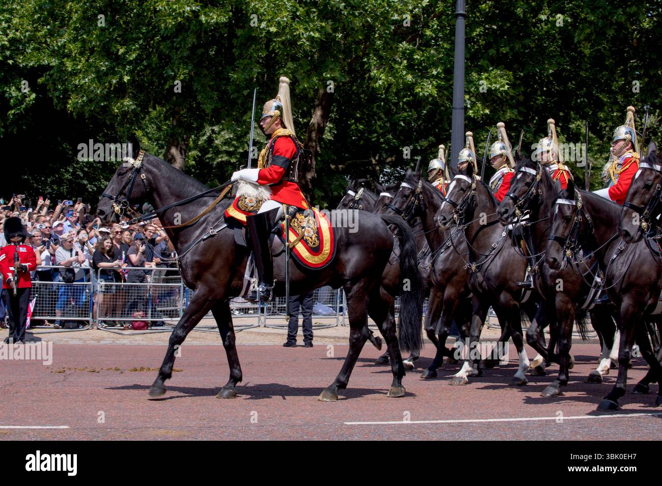 Mounted Lifeguards Trooping The Colour Color The Mall Westminster ...