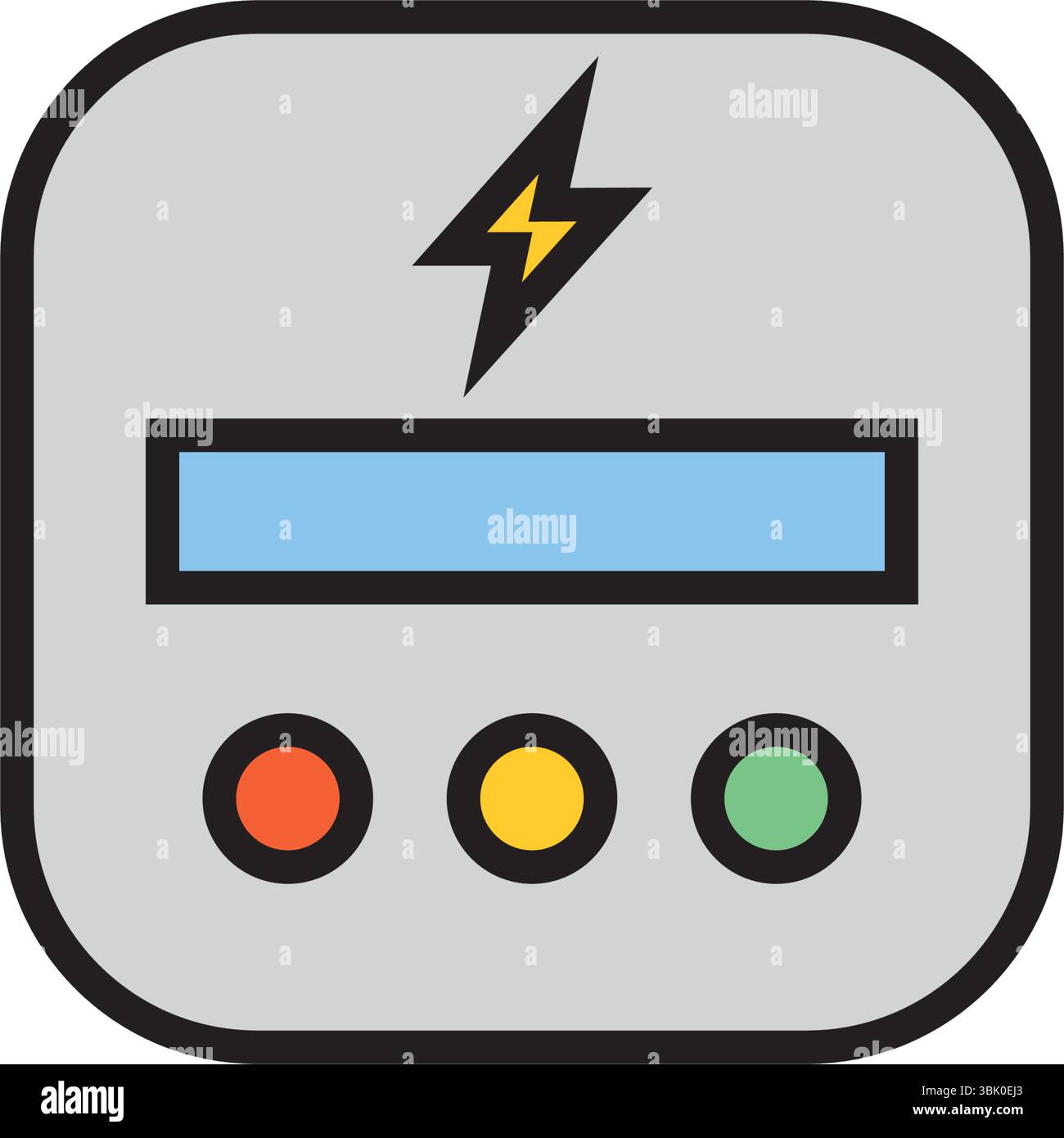Analog Kilowatt hour electric metere concept, Digital power supply ...