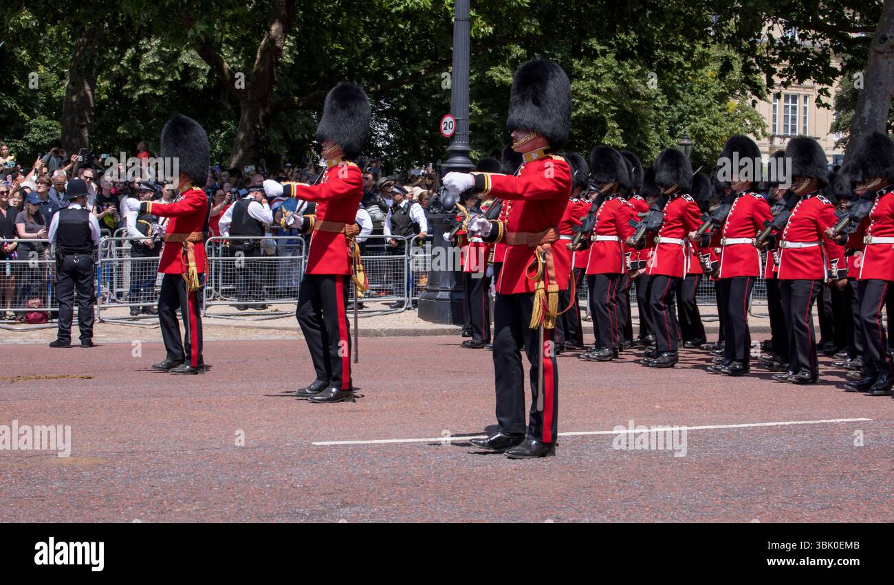 Marching Coldstream Guards Trooping The Colour Color The Mall ...
