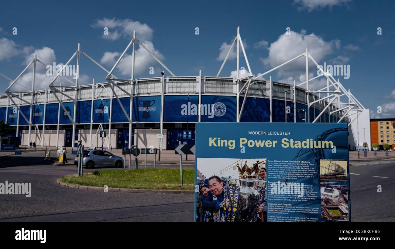 LEICESTER, UK - JUNE 14, 2025 - King Power Stadium, home of Leicester ...