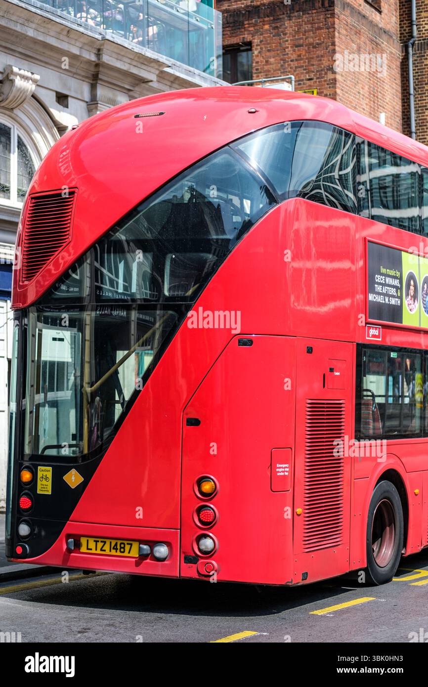 Victoria London UK, June 17 2025, Traditional Red London Bus Public ...
