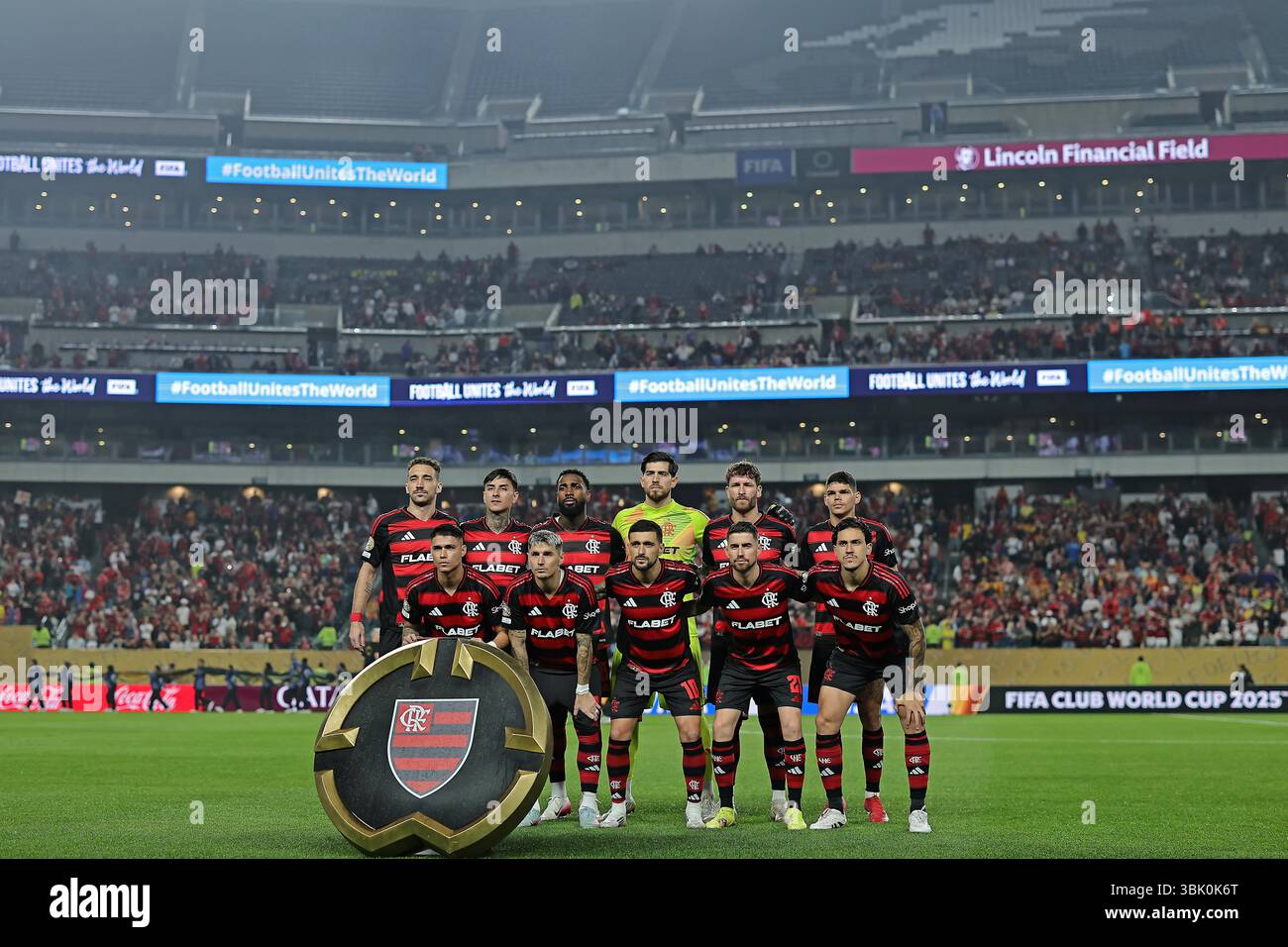 16th June 2025: Philadelphia, United States; (L-R) Flamengo squad poses ...