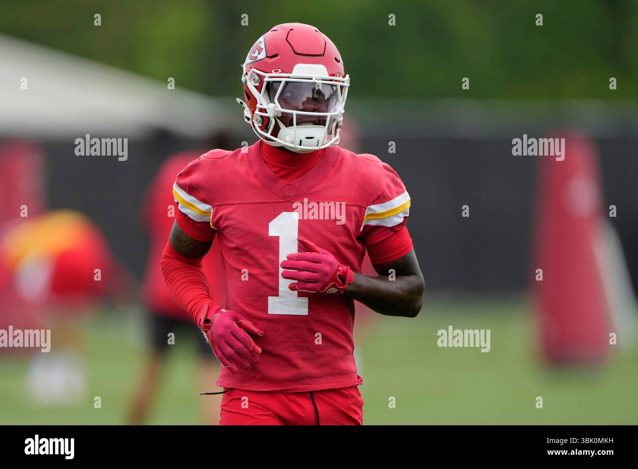 Kansas City Chiefs wide receiver Xavier Worthy runs during the NFL ...